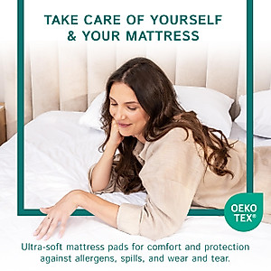 RV Bunk Size Waterproof Mattress Pad - Fitted Mattress Protector with Quilted Pillow Top Mattress Topper - Premium Quality Hypoallergenic Mattress Cover (30”x75”)