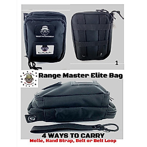 RangeMaster Elite EDC Bag Gun Cleaning Kit- Compatible for Springfield Armory Hellcat - Ladies Pink Trim Schematic Mat with Hoppes Gun Oil No.9 Solvent & Patches Clenzoil CLP & 10PC Accessories Set