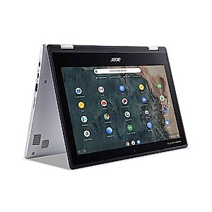 acer 11.6inch IPS 2-in-1 Convertible Touchscreen Chromebook, Intel Celeron N4000 Processor Up to 2.60GHz, 4GB RAM, 64GB SSD, WiFi, Bluetooth, Chrome OS-(Renewed) (64GB)