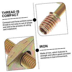 Veemoon 8 Sets Bedstead Connector 4 in 1 Crib hardwares kit Bedding Crib Component Part Screw m8 Bed Frame Bolts Bed Frame Nuts nut Iron Bed Board Carriage Hardware Screw Rod Bolt