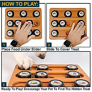 Our Pets Sushi Interactive Puzzle Game Dog Toys & Cat Toys (Dog Puzzle, Cat Puzzle & Interactive Dog Toys) Great Alternative to Snuffle Mat for Dogs, Slow Feeder Dog Bowls & Slow Feeder Cat Bowl