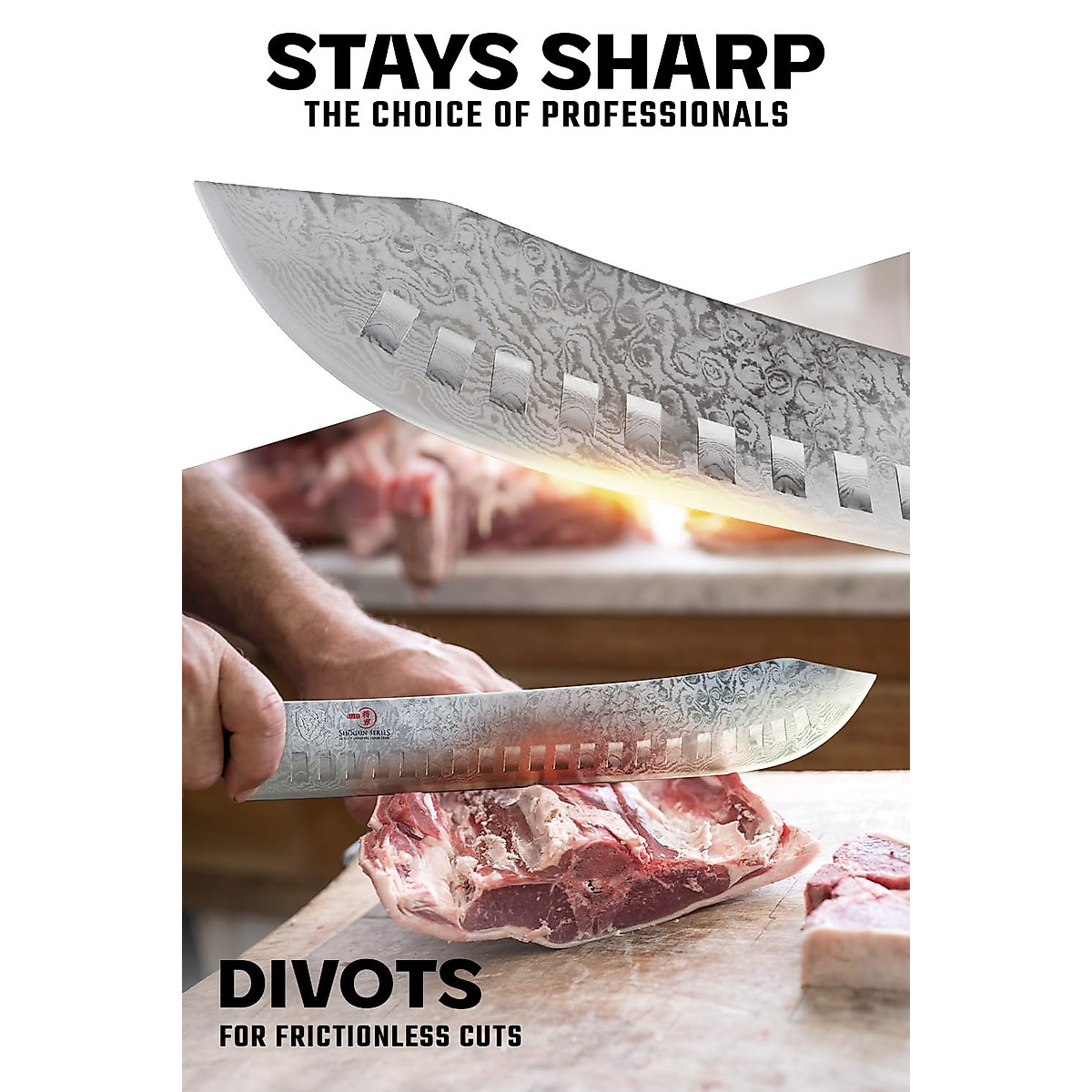 DALSTRONG Bull Nose Butcher Knife - 10 inch - Shogun Series ELITE - Japanese AUS-10V Super Steel - Vacuum Heat Treatment - with Sheath - Meat, BBQ, Breaking Knife - Kitchen Knife - BBQ, Brisket