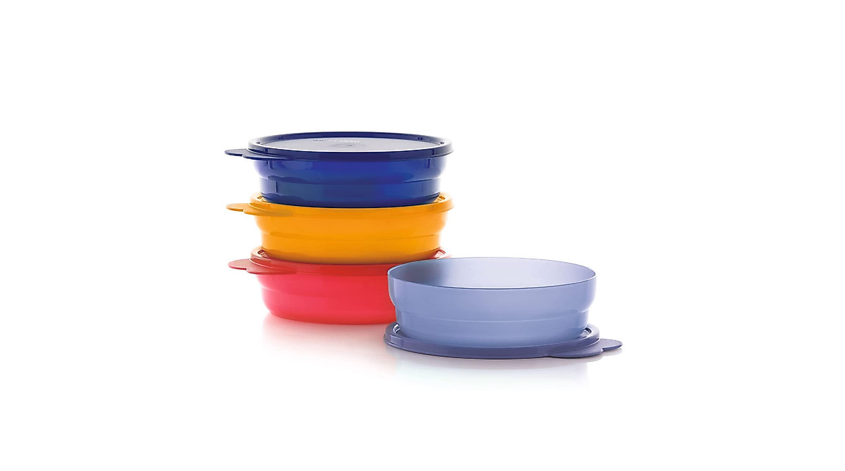 Tupperware Microwave Cereal Bowls - Set of 4