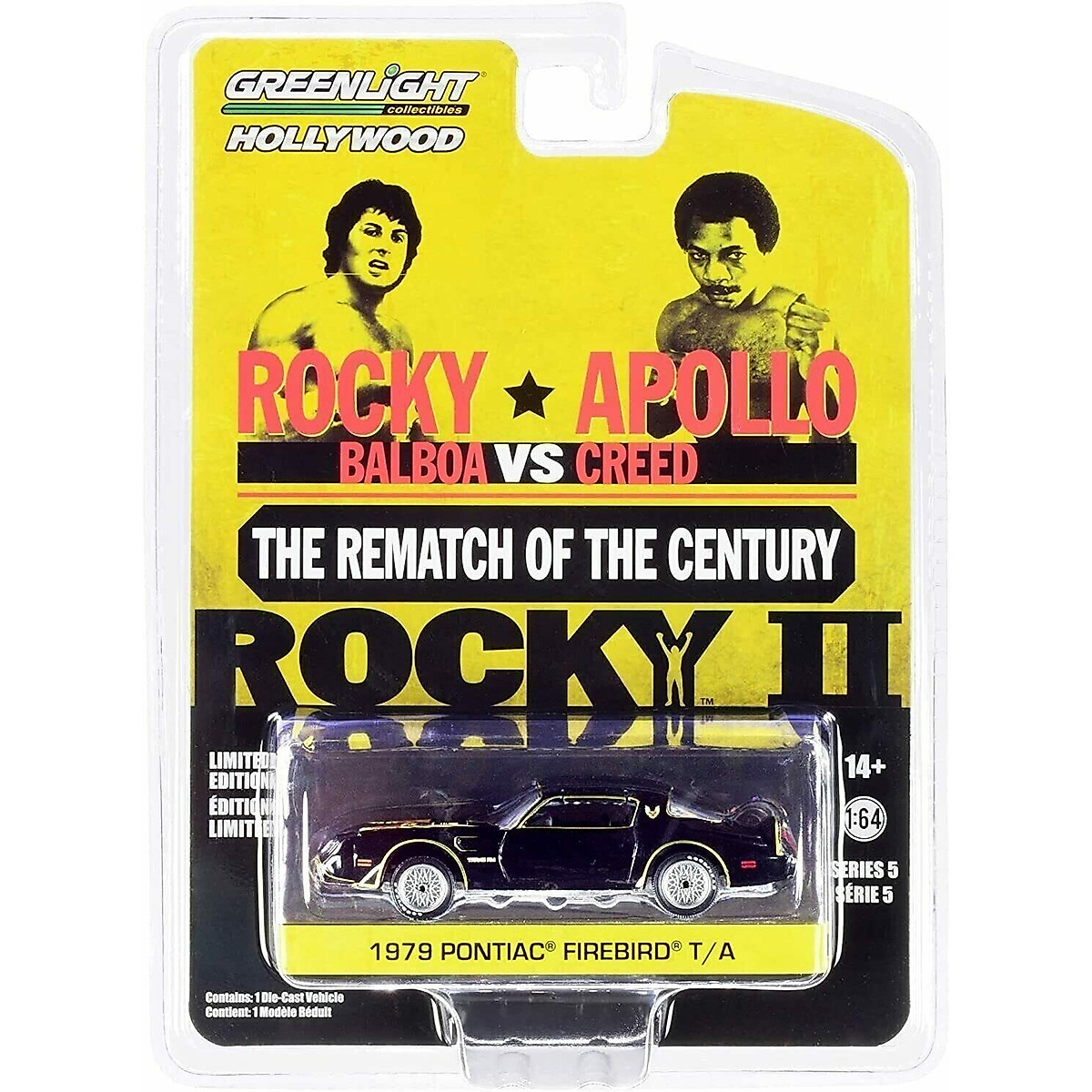 1979 Pontiac Firebird Trans Am T/A , Rocky II - Greenlight 44650C/48 - 1/64 Scale Diecast Model Toy Car