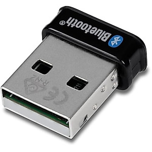 TRENDnet Micro Bluetooth 5.0 USB Adapter, Supports Basic Rate(BR), Bluetooth Low Energy(BLE), Enhanced Data Rate(EDR), 100m (328ft.) Range, Supports Windows OS, Black, TBW-110UB (Pack of 1)