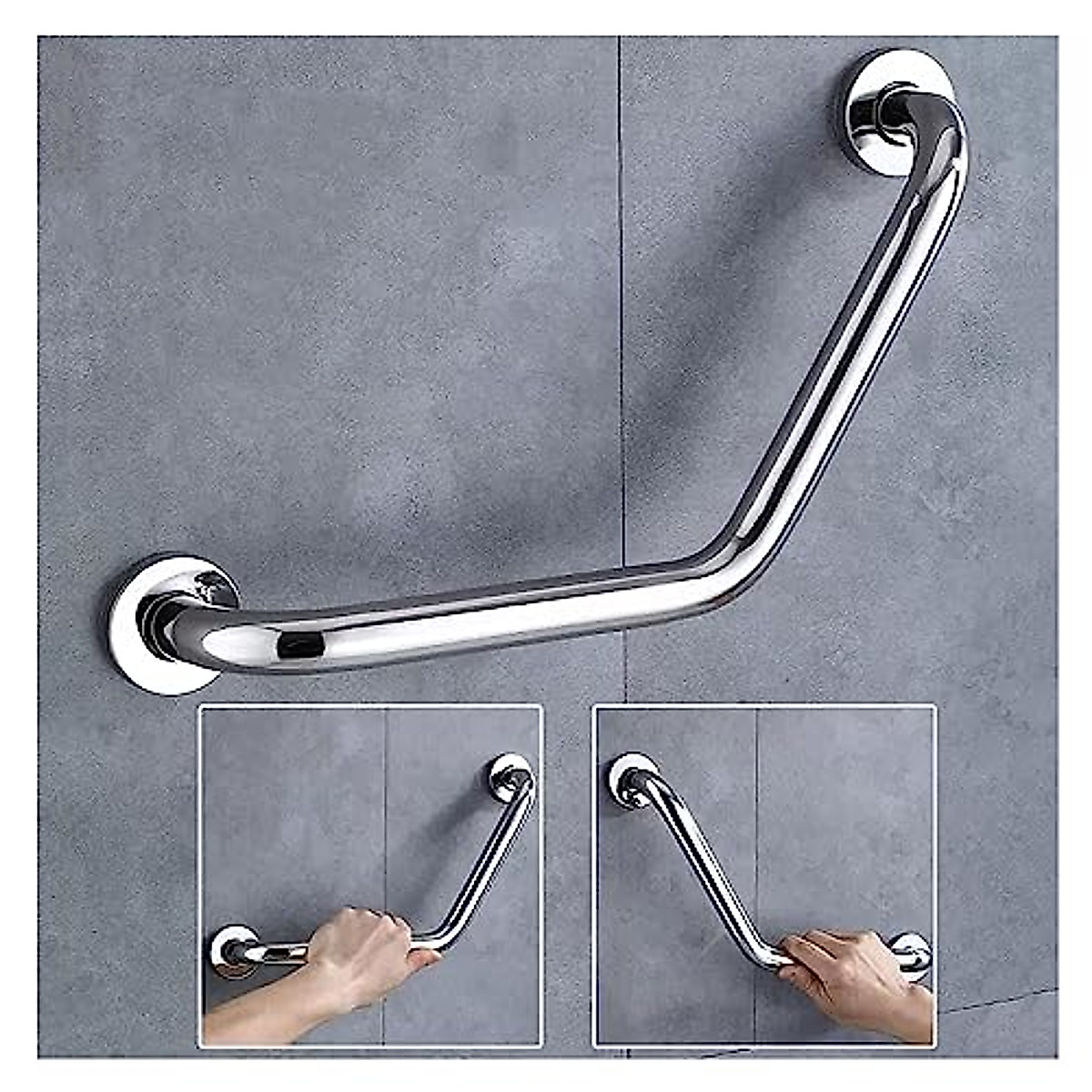 BKBXRSYR Grab Bars Grab Bar Shower Grab Rail Toilet Handrail Shower Safety Handle for Bathtub Toilet Bathroom Kitchen Stairway Handrail Applicable to Living Alone-Rosegold-B(Golden,Animal Horse)