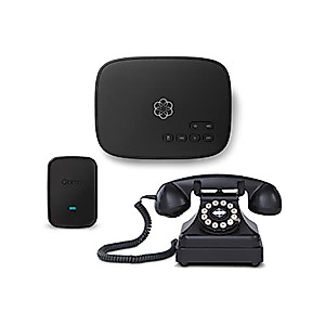 OOMA Telo Air 2 with Retro Kettle Phone Bundle. Throwback Rotary Inspired Handset. Includes Free Home Phone Service, Pay Only Taxes and Fees. Unlimited Nationwide Calling. Low International Rates.