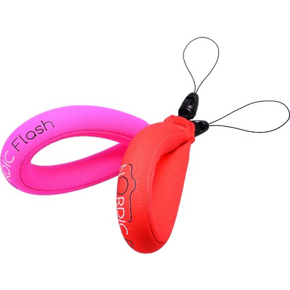 Nordic Flash Waterproof Camera Float (2-pack) Floating Strap for Underwater GoPro, Panasonic Lumix, Nikon AW110, etc. - Floats Your Device