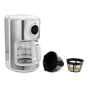 NRP 12-14cup Permanent Coffee Filter Screen Bottom Basket Replacement for Filter Coffeemaker with Large Brew Section