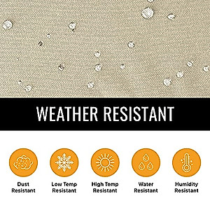 KHOMO GEAR - Heavy Duty Log Rack Cover - 4 Feet - Sahara Series - Beige