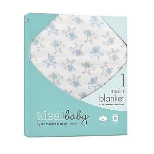 ideal baby by the makers of aden + anais Muslin Blanket, Cheeky Monkey