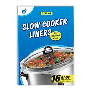 Slow Cooker Liners Small Size Pot Liners Disposable Cooking Bags Fit 1QT to 3QT Suitable for Slow Cooker and Oval & Round Pot (16)