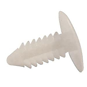 Vinyl Strap Fastener - Rivet - Pins for Patio Furniture | Fit 1/4" Hole | Quantity of 50 (White)