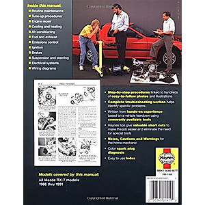 Mazda RX-7 models Including Turbo (86-91) Haynes Repair Manual (Haynes Repair Manuals)