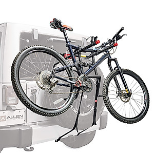 Allen Sports Deluxe 2-Bike Spare Tire Mounted Carrier, Model 322DN , Black