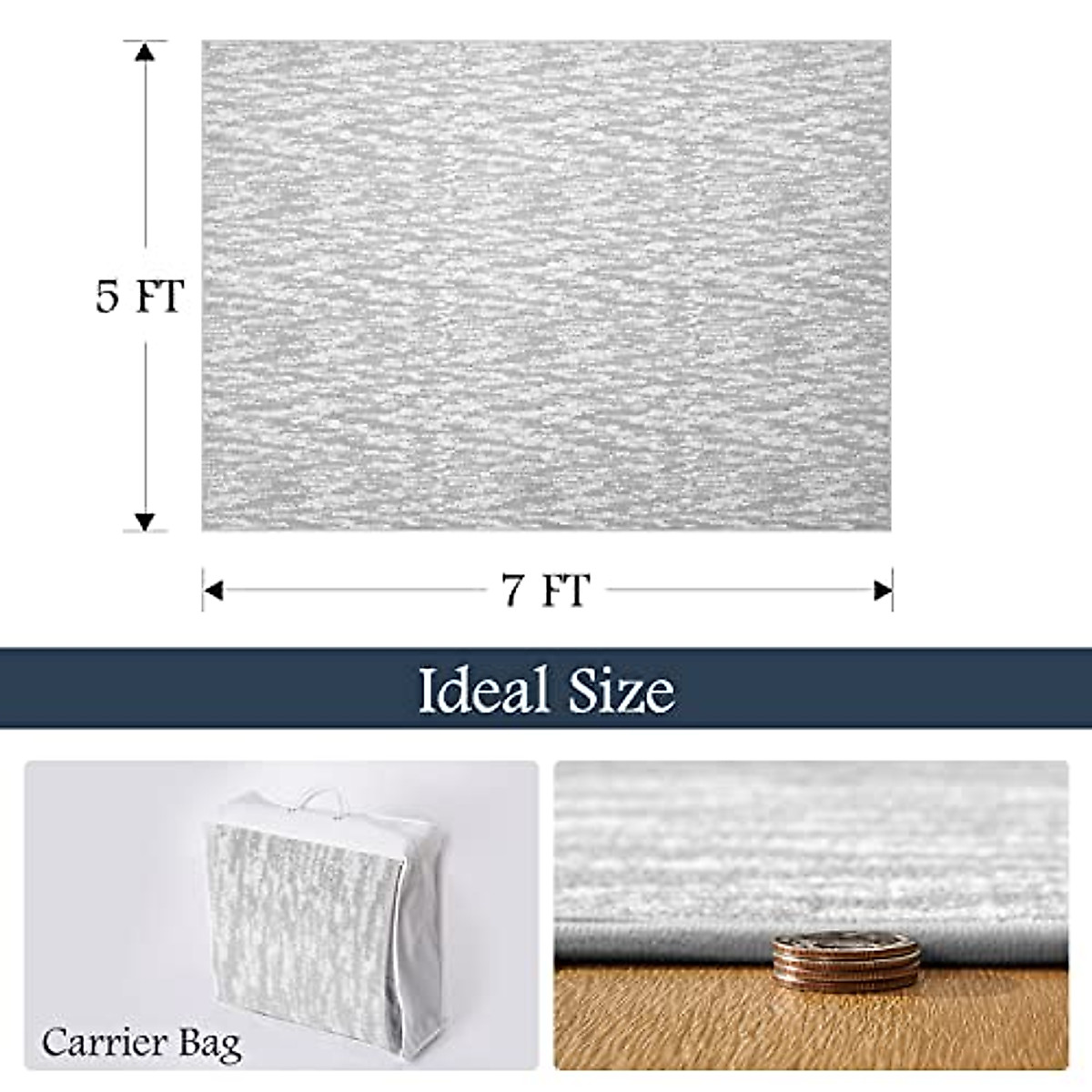 tchdio 5x7 Area Rugs-Washable Rug-Modern Abstract Area Rugs for Living Room Bedroom Dinning Room Laundry Room Study Room