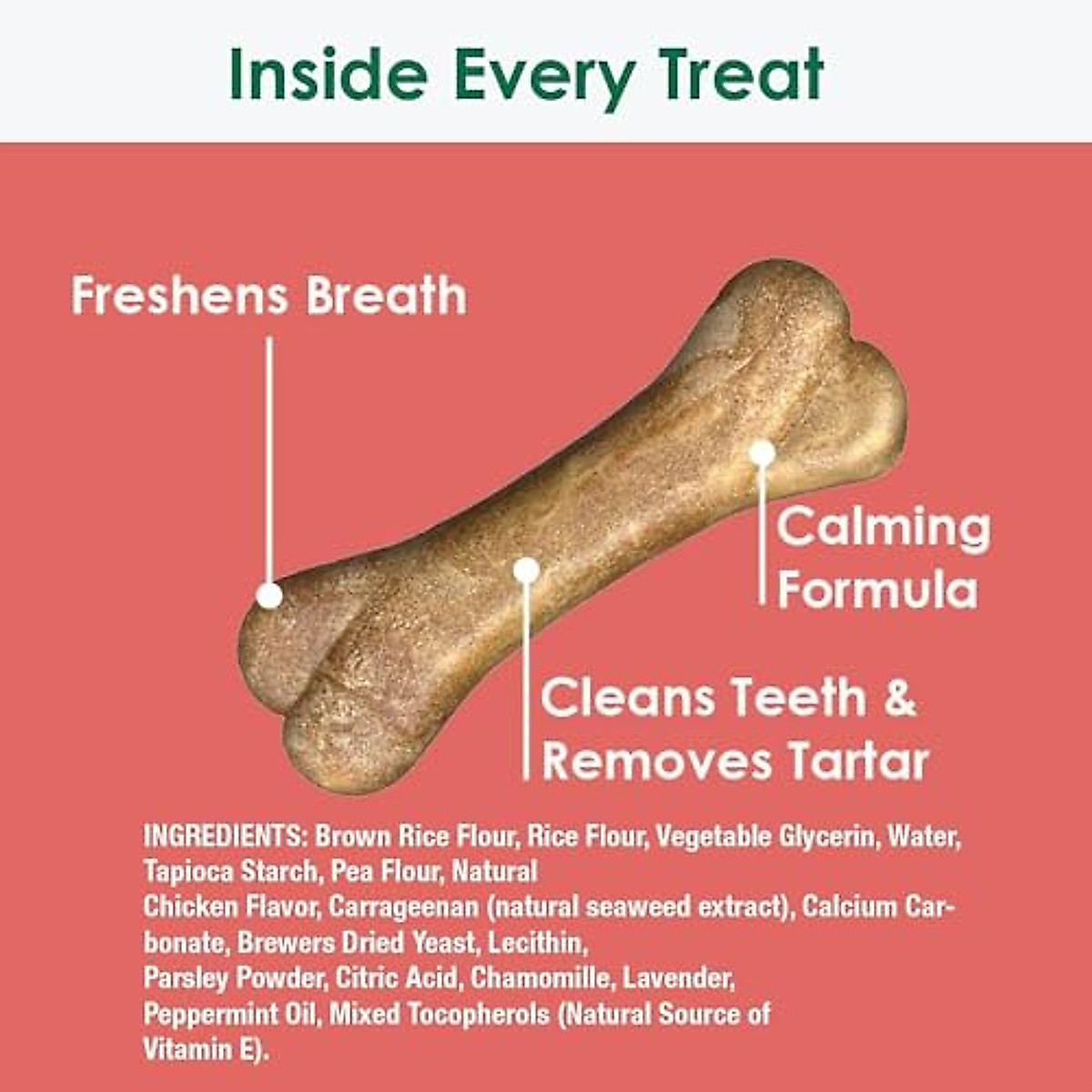 Bonies Natural Hip & Joint Formula Small-Sized Single Bone, Glucosamine & Omega Fatty Acids, Fresh Breath, Clean Teeth, Low Calories, Chicken Flavor, 15 Bones