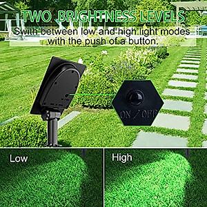 Solar Powered LED Spot Light, T-SUNUS 2 in 1 Installation Separated Panel and Light, IP65 Waterproof Outdoor Landscape Security Lighting for Patio,Yard,Garden,Driveway,Stair (2Pack White-6000K)