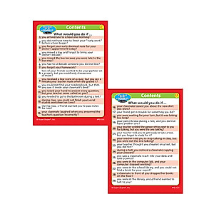 Super Duper Publications | What Would You Do at School If… Fun Deck | Social Skills Flash Cards | Educational Learning Materials for Children