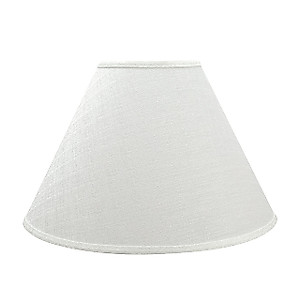 Aspen Creative 32773 Transitional Hardback Empire Shaped Construction Off White, 18" Wide (7" x 18" x 12 1/2") Spider Lamp Shade