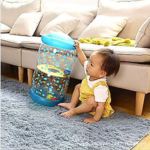 Fidget Toys Baby Crawling Fitness Toys Exercise Your Baby's Hearing and Touch Exercise Your Baby's Muscles and Coordination Baby Toys for 6 Months 1 2 3 Year olds (Blue)