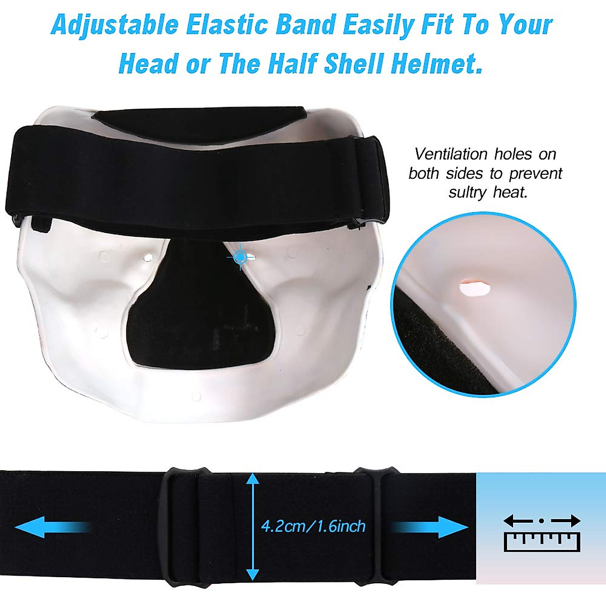 Flantor Motorcycle Goggle Skull Face Mask for Airsoft Paintball Motor Racing Polarized Lens