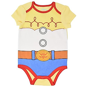 Disney Pixar Toy Story Jessie Bo Peep Newborn Baby Girls 5 Pack Short Sleeve Bodysuits Toy Story Newborn