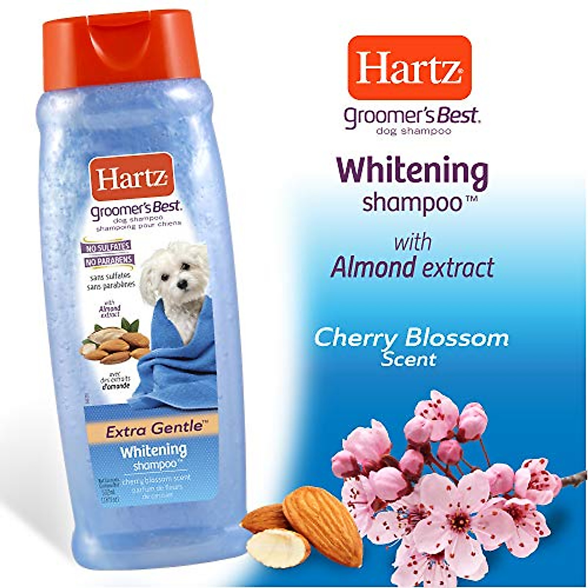 Hartz Groomer's Best Whitening Dog Shampoo, 18 Ounce Bottle