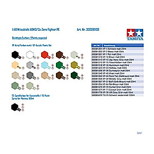 Tamiya 61108 1/48 Mitsubishi A6M3/3A (Zeke) Plastic Model Airplane Kit