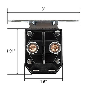 AM138068 Starter Solenoid Fit for John Deere Riding Mower, 725-04439 Solenoid for MTD Troy Bilt Cub Cad LT1042 RZT50 and John Deere LA145 L105 L130 Tractor, 12V Solenoid