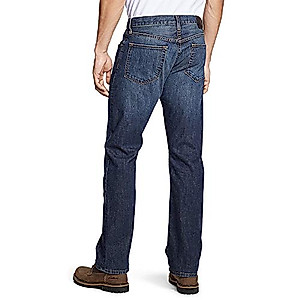 Eddie Bauer Men's Field Flex Straight Jeans, River Rock, 38W x 30L