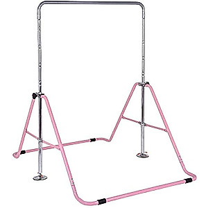 BalanceFrom Gymnastics Bar for Kids Height Adjustable Horizontal Kip Bar Folding Gymnastics Junior Training Bar