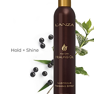 L'ANZA Keratin Healing Oil Lustrous Finishing Spray, Boosts Shine and Volume While Deeply Hydrating the Hair from Roots to Tips, For a Grease-free, Frizz-free, Relaxed Hair