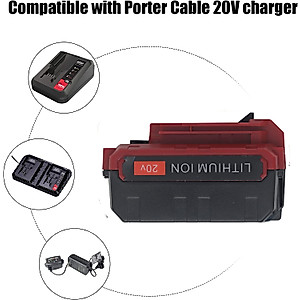 BTMKS 4.0Ah 20V MAX Lithium Battery Replacement for Porter Cable 20V Battery PCC682L PCC681L PCC680L PCC685LP PCC601 20 Volt MAX Cordless Drill Tools Battery