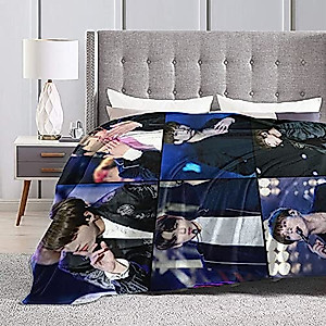 Blanket Jungkook Soft Flannel Fleece Throw Blanket Soft Flannel All-Season Room Decoration Carpets (50"x40")