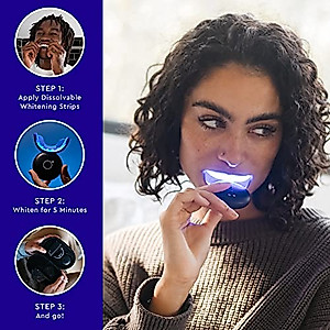 MOON Teeth Whitening Kit with LED Light, Wireless, 5 Minute Treatment, Gentle on Teeth, Helps Remove Stains from Coffee, Smoking, Wine, Soda
