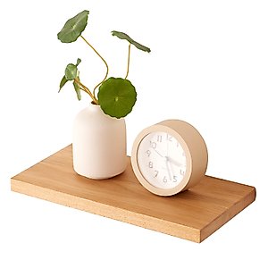 TRWISWDC Oak Floating Shelves 12 Inches Natural Wood Wall Shelf, Rustic Wood Shelves for Wall Storage, Wall Mounted Wooden Display Shelf for Bathroom Bedroom Livingroom Kitchen