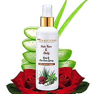 Organic Aloe Vera & Rose Water Moisturizing Spray for Locs and Dreadlocks - Nourishing and Refreshing Natural Hair & Scalp Mist, 6.8 oz
