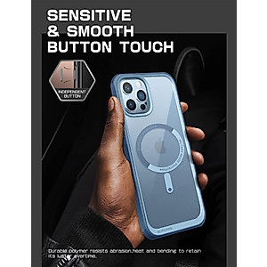 SUPCASE for iPhone 13 Pro Max Case (Unicorn Beetle Mag),[Compatible with MagSafe] [Military-Grade Protection] Protective Slim Clear Magnetic Shockproof Phone Case for iPhone 13 Pro Max, Azure