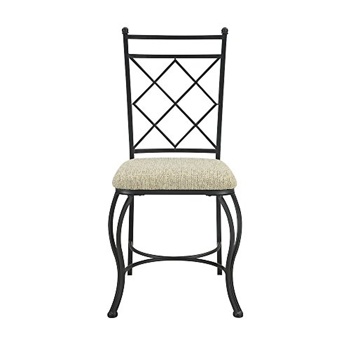 Dorel Living Jersey 5-Piece Dinette, Black/Beige