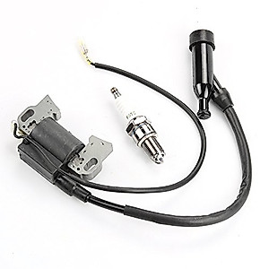 Buckbock GX240 Ignition Coil for Honda GX 240 Gx270 Gx340 Gx390 8hp 9hp 11hp 13hp Engine Lawn Mower Tractor Generator w/Spark Plug