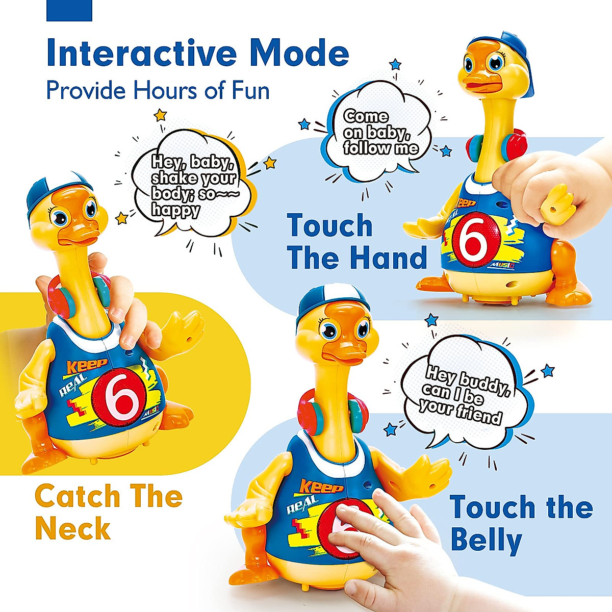 Baby Toys 6 to 12 Months Musical Toys for Toddlers 1-3 Touch and Speak Baby Musical Toys Infant Toys 6-12 Months Learning Development Crawling 6 Month Old Baby Toys 12-18 Months 9 Month Old Baby Toys