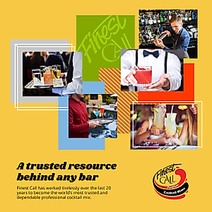 Finest Call Premium Mint Flavored Syrup Drink Mix, 1 Liter Bottle (33.8 Fl Oz)