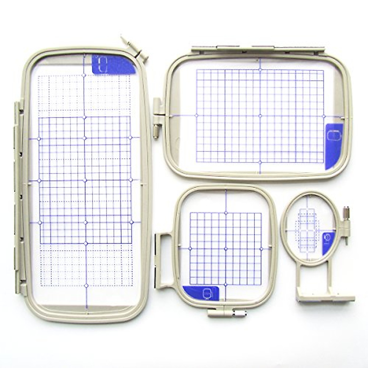 CKPSMS Brand - #Embroidery Hoop-4 Embroidery Hoop Compatible with/Replacement for Brother brand PE770 PE700 PE700II Machine - PE-770 Condition + (Embroidery Hoop-4 1SET)