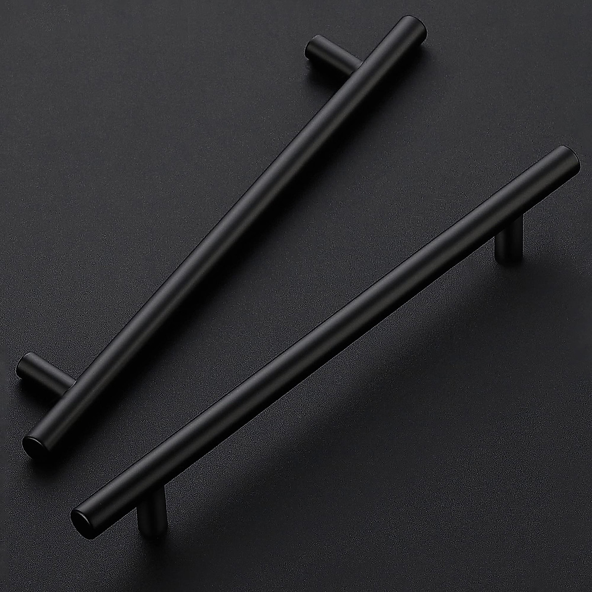 Ravinte 10 Inch Cabinet Handles Matte Black Drawer Pulls Stainless Steel Kitchen Cabinet Hardware Cabinet Pulls 10" Length,7-1/2" Hole Center|1 Pack