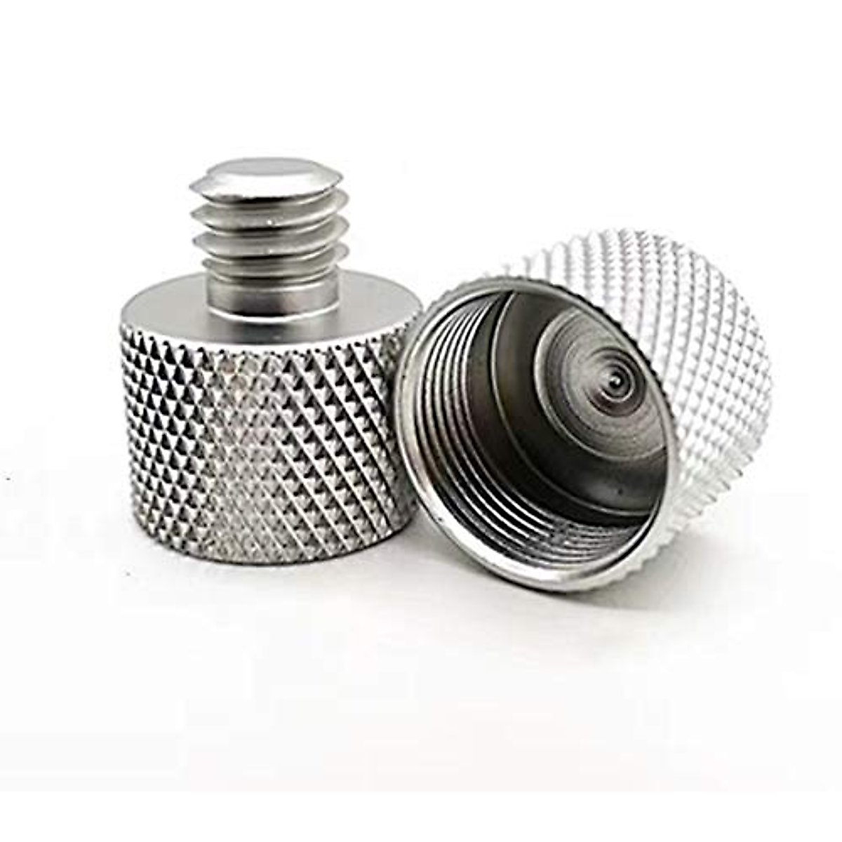 MxTong Mic Stand Adapter 5/8 to 3/8 and 5/8 to 1/4 Mic Thread Screw Adapter Combo Pack For Microphone Mounts and Stands 2 Pack