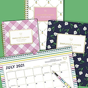 Academic Planner 2021-2022, Simplified by Emily Ley for AT-A-GLANCE Weekly & Monthly Planner, 5-1/2" x 8-1/2", Small, Customizable, for School, Teacher, Student, Pineapple (EL64-201A)