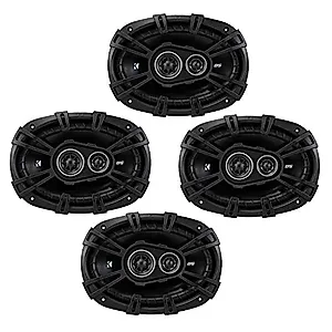KICKER DSC6930 6x9-Inch (160x230mm) 3-Way Speakers, 4-Ohm Bundle