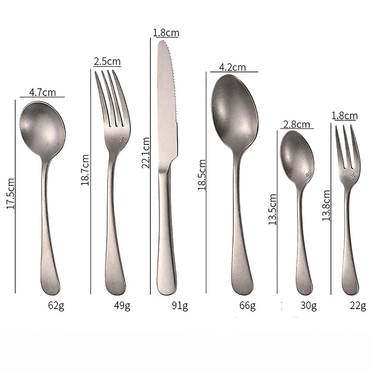 Utensil Sets for Kitchen 24 Pieces Silverware Set for 4 kitchen Utensils Set Utensils Flatware Stainless Steel Mirror Effect Formal Occasions Best Gift Combo Family Gatherings Silvery Z1