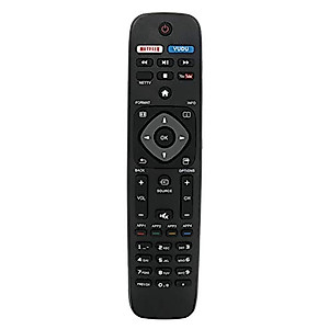 New Replaced Remote fit for Philips Smart TV NH500U NH500UW NH503UP 43PFL4902 65PFL5602 55PFL5602 50PFL5602 43PFL5602 75PFL6601 32PFL4902 40PFL4901 43PFL4901 43PFL4902 50PFL4901 50PFL5601 50PFL5602/F7